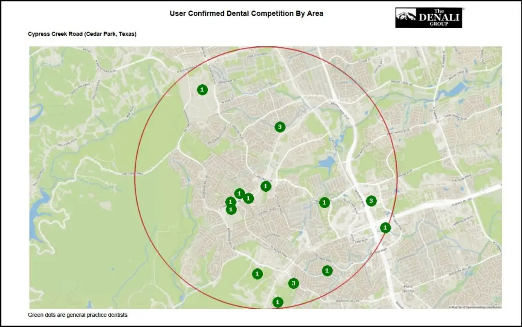 Dental/Dentist Saturation Mapping - The Denali Group